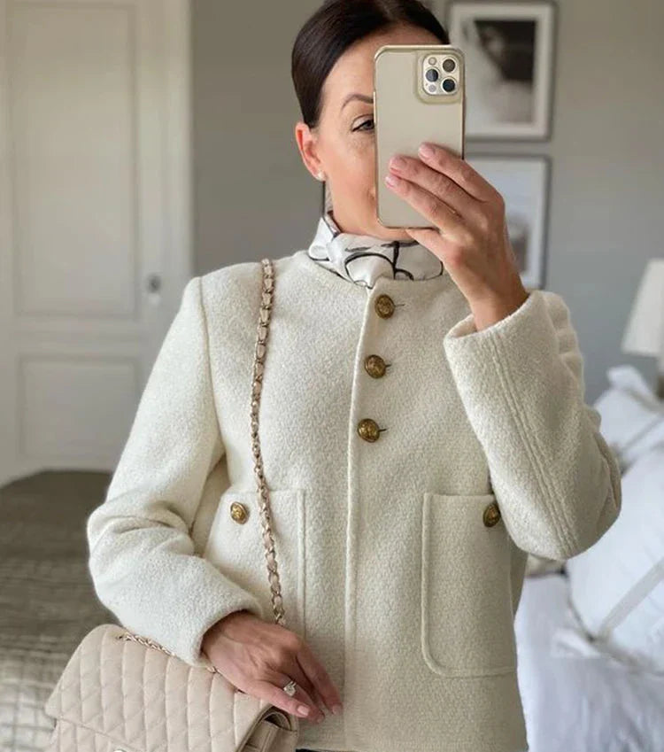 Kharmen - Elegant wool blend jacket – sundayaffairs