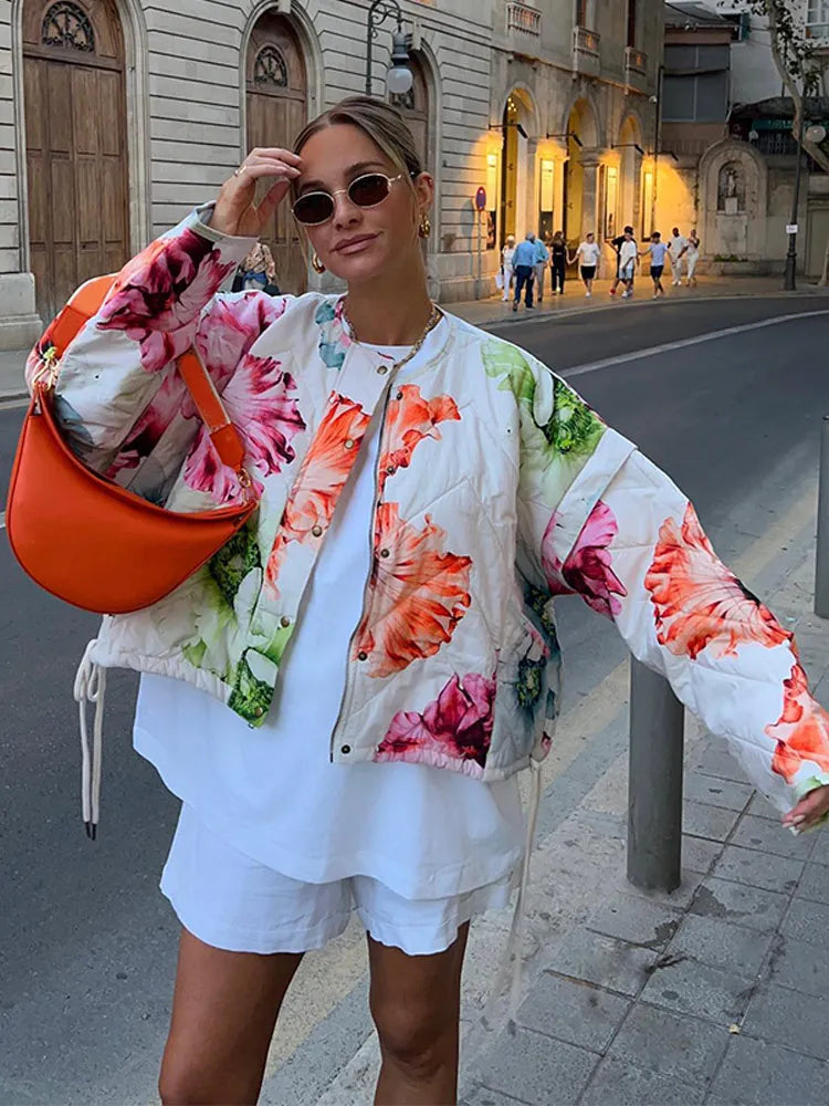 Kalani - Floral quilted jacket – sundayaffairs